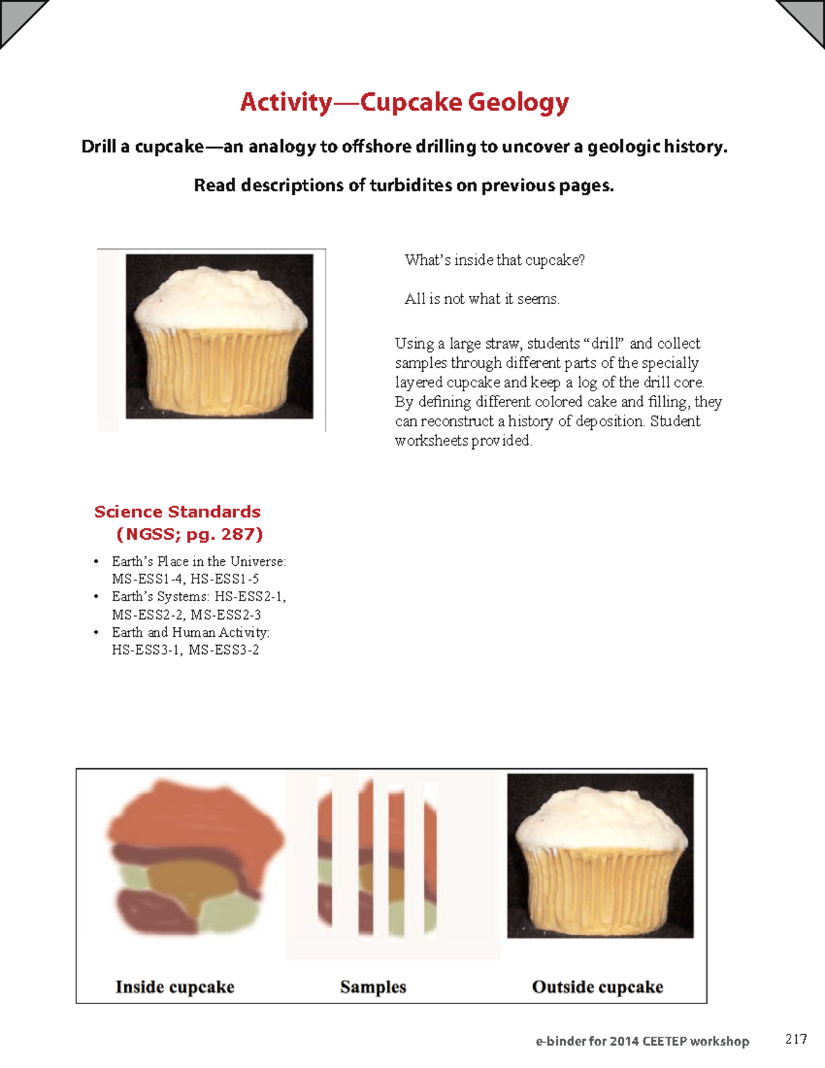 22-cupcake-geology - students in ecology to figure out the rock strata ...