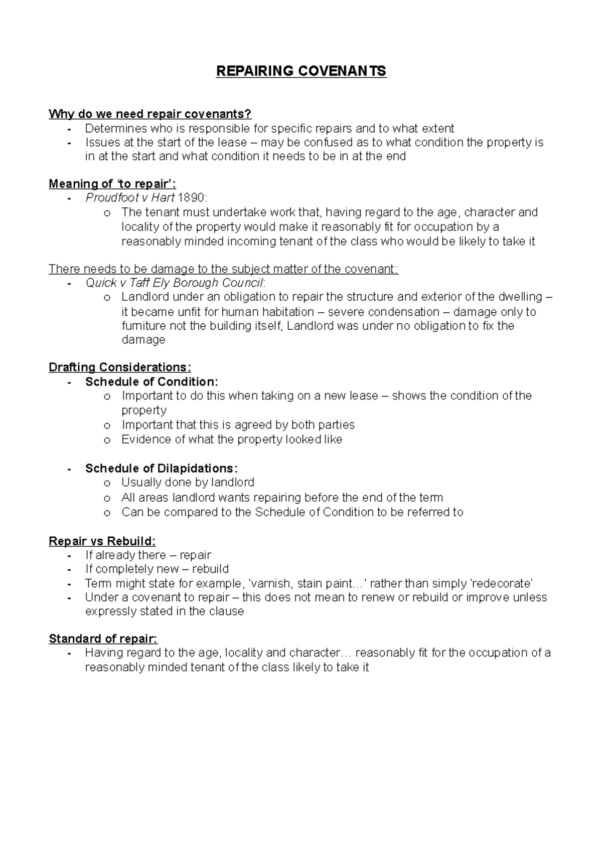 5 - Repairing Covenants - REPAIRING COVENANTS Why do we need repair ...