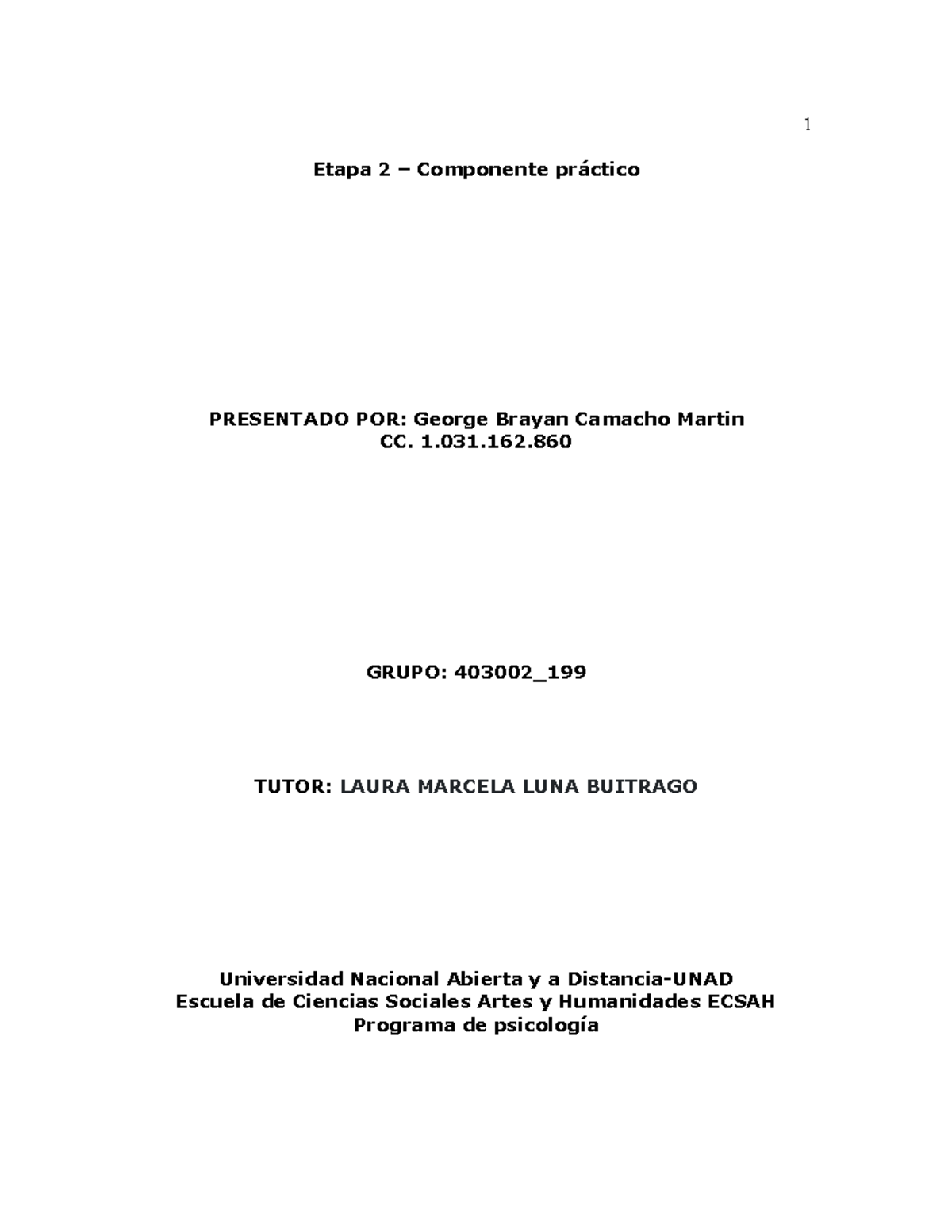 Trabajo Epistemologia - Etapa 2 – Componente práctico PRESENTADO POR ...