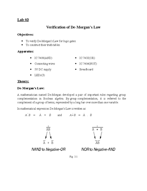 Assignment Karnaugh Map & Boolean Expression Simplification - CS302 – Digital Logic Design ...