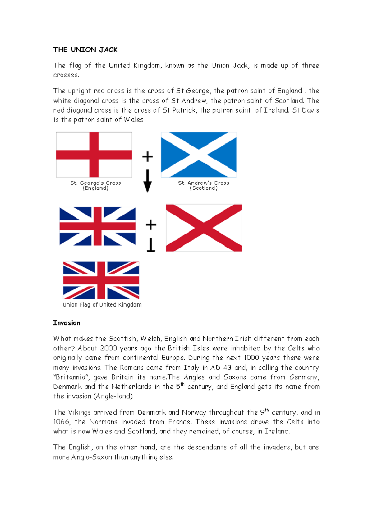 THE Union JACK - asas - THE UNION JACK The flag of the United Kingdom ...