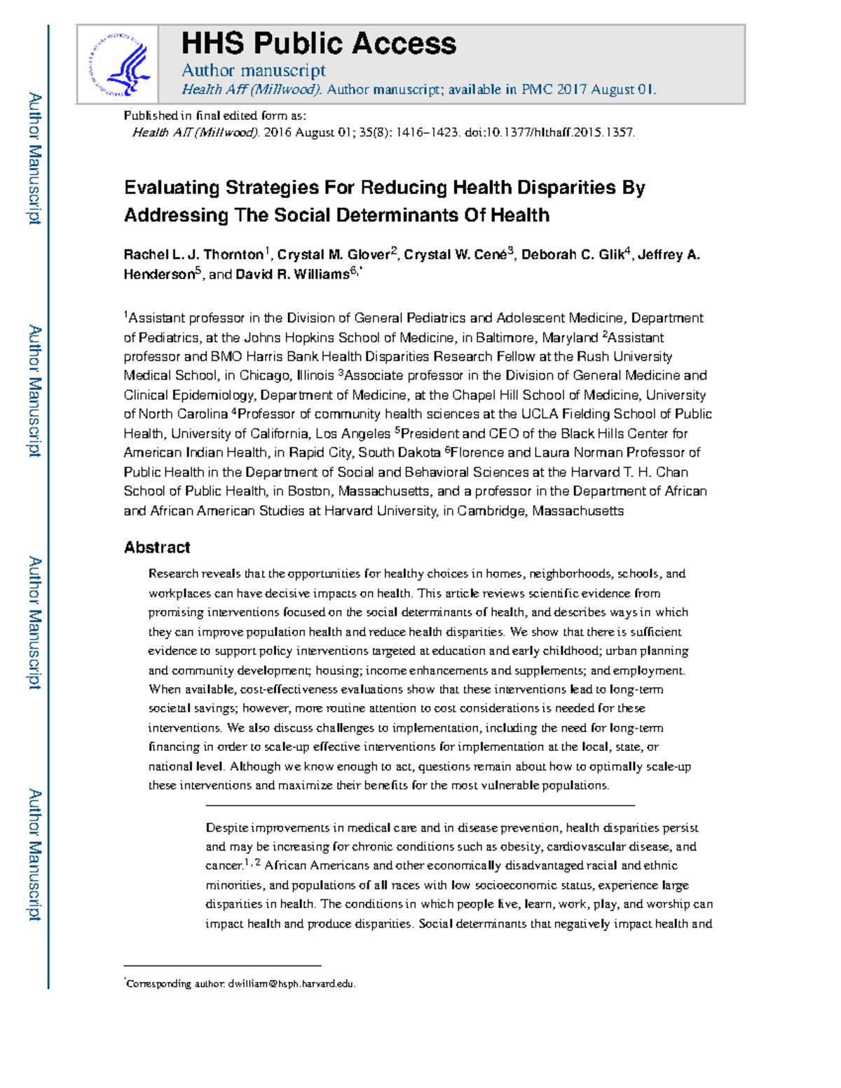 Thronton-FRI - jvjvjv - Evaluating Strategies For Reducing Health ...