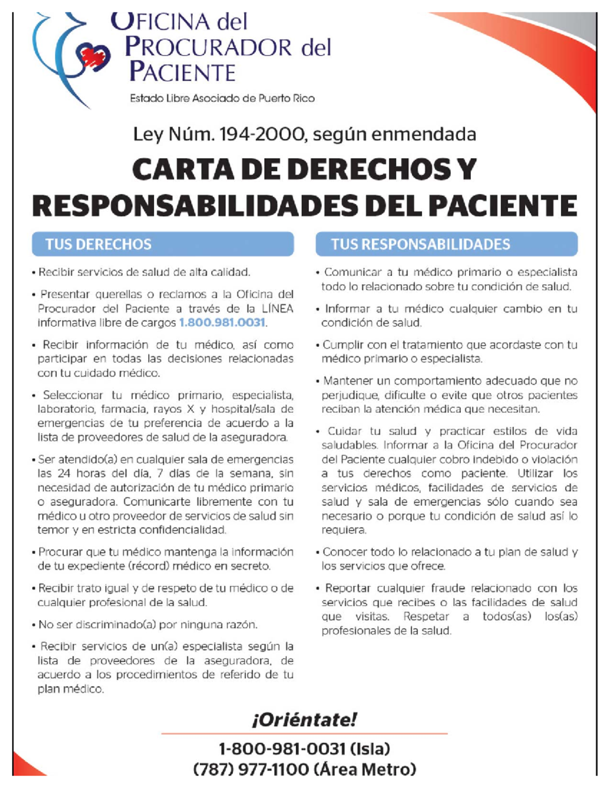 Carta Derechos del Paciente - enfermeria - Studocu