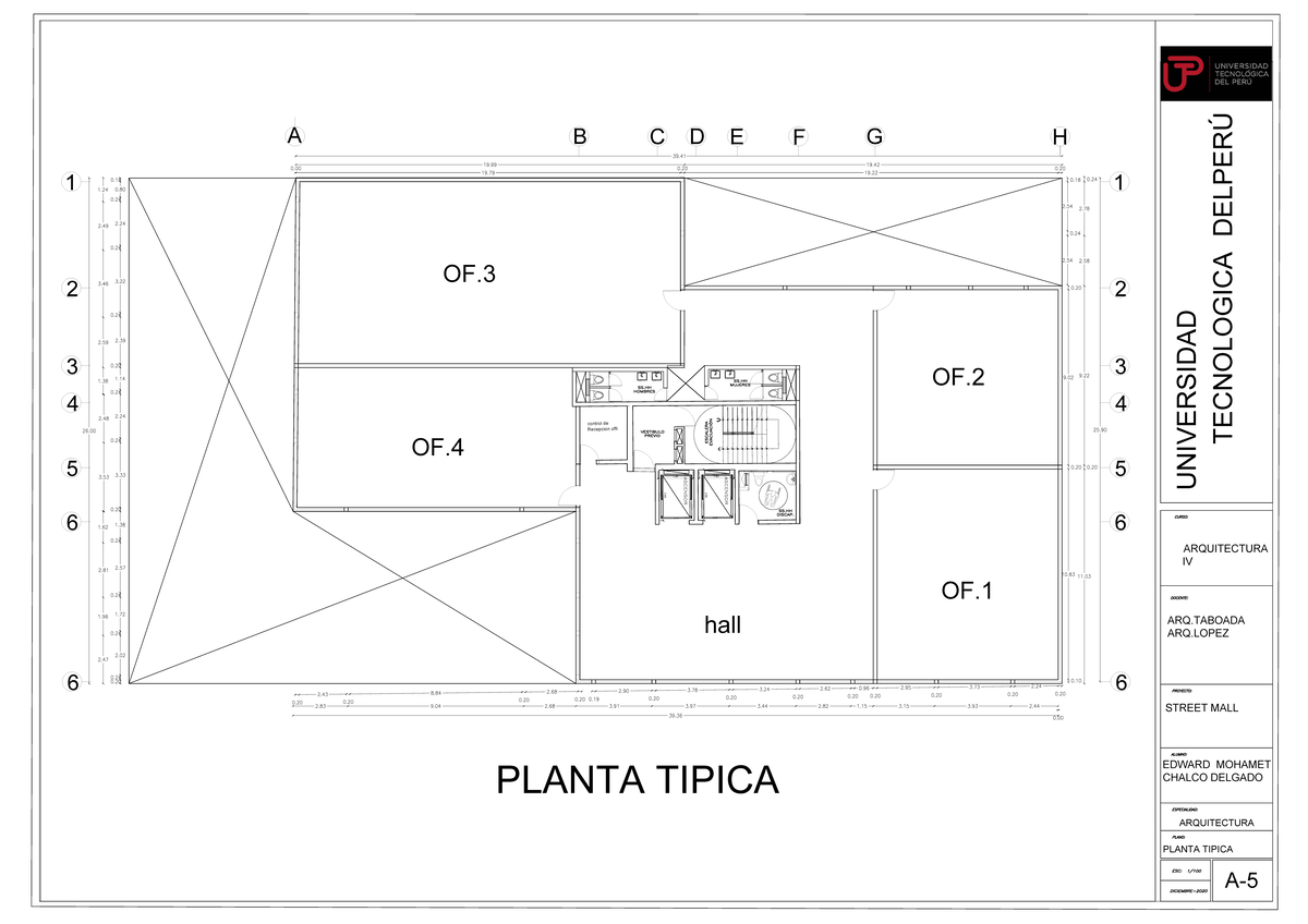 E.mohamet ch.del- Planta Tipica - arquitectura - hall PLANTA TIPICA 1 2 3 4 5 6 8 13 14 15 16 17 ...