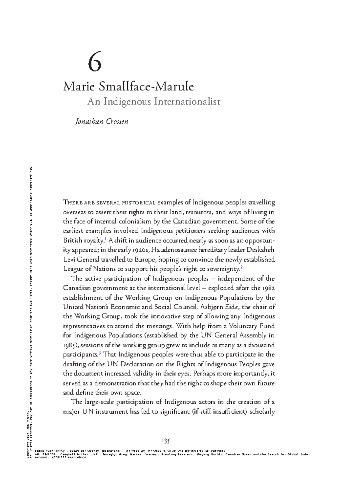 Marie-Smallface-Marule An-Indigenous-Internationalist - 6 Marie ...