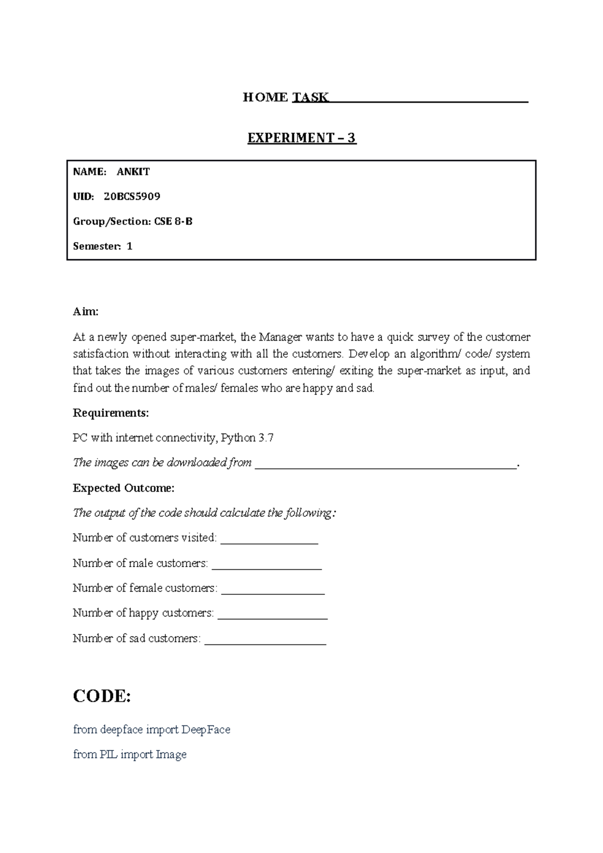Exp.3 AI LAB - BY Ankit - this is artificial intelligence practical ...