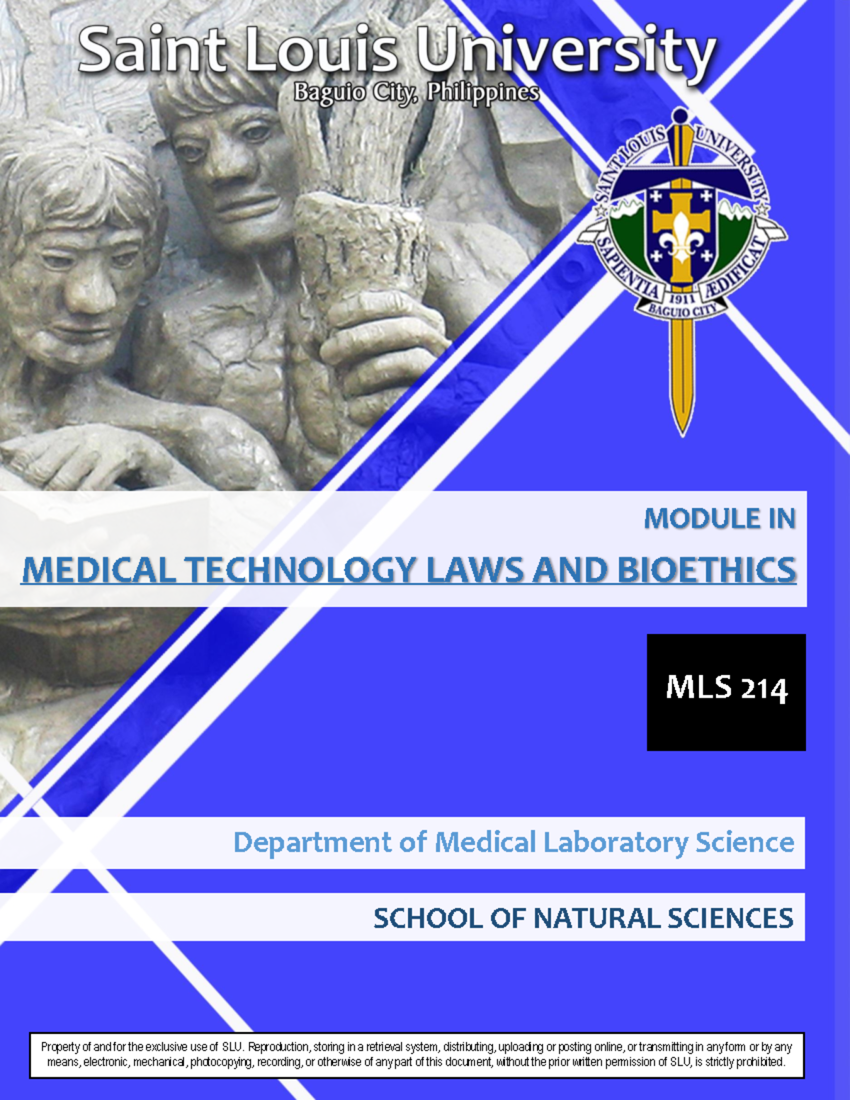 Module 1 - Property of and for the exclusive use of SLU. Reproduction ...