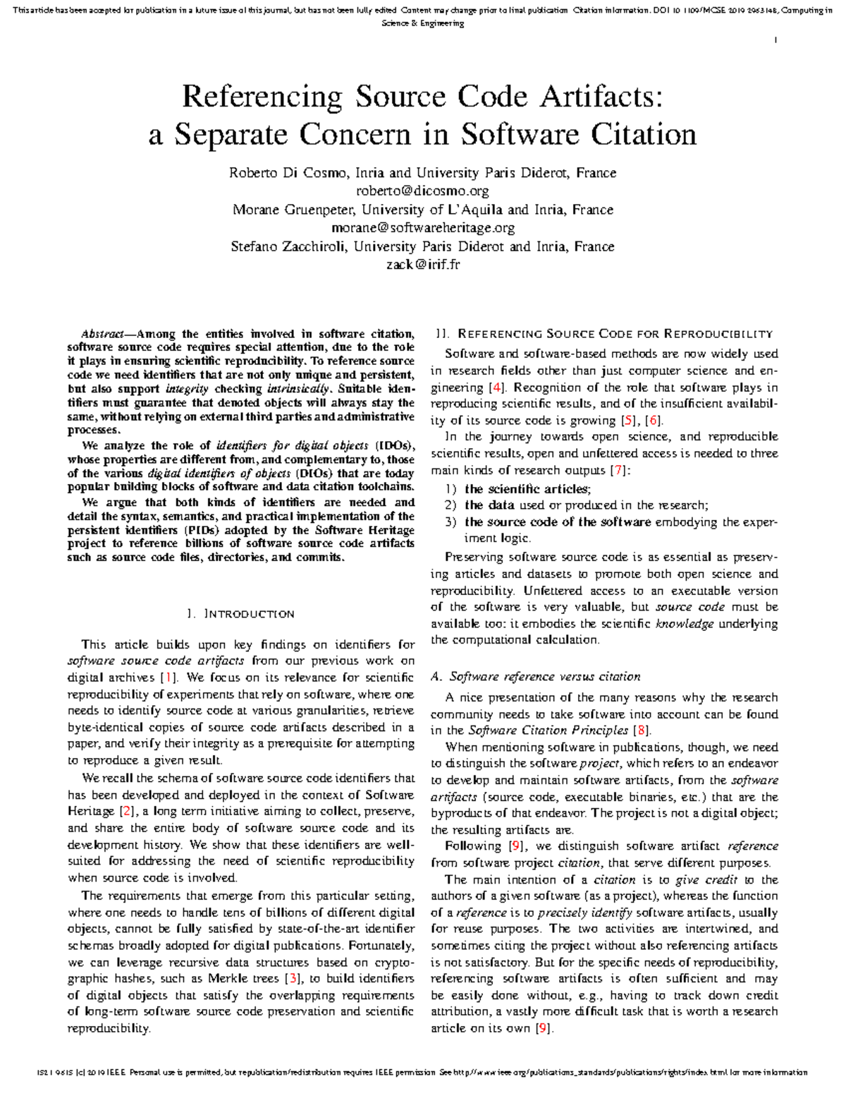 #1Referencing Source Code Artifacts - Introduction to Algorithms - Studocu