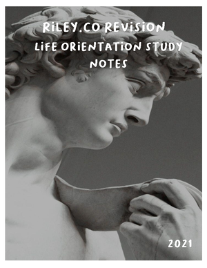 LO GR11 Notes TERM 3 2021 - EDEN THS LIFE ORIENTATION GRADE 11 CLASS ...