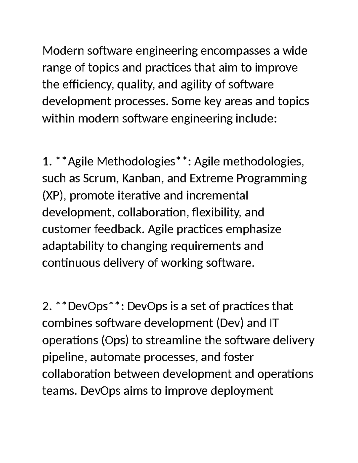 Sengineering - about software engineering - Modern software engineering ...