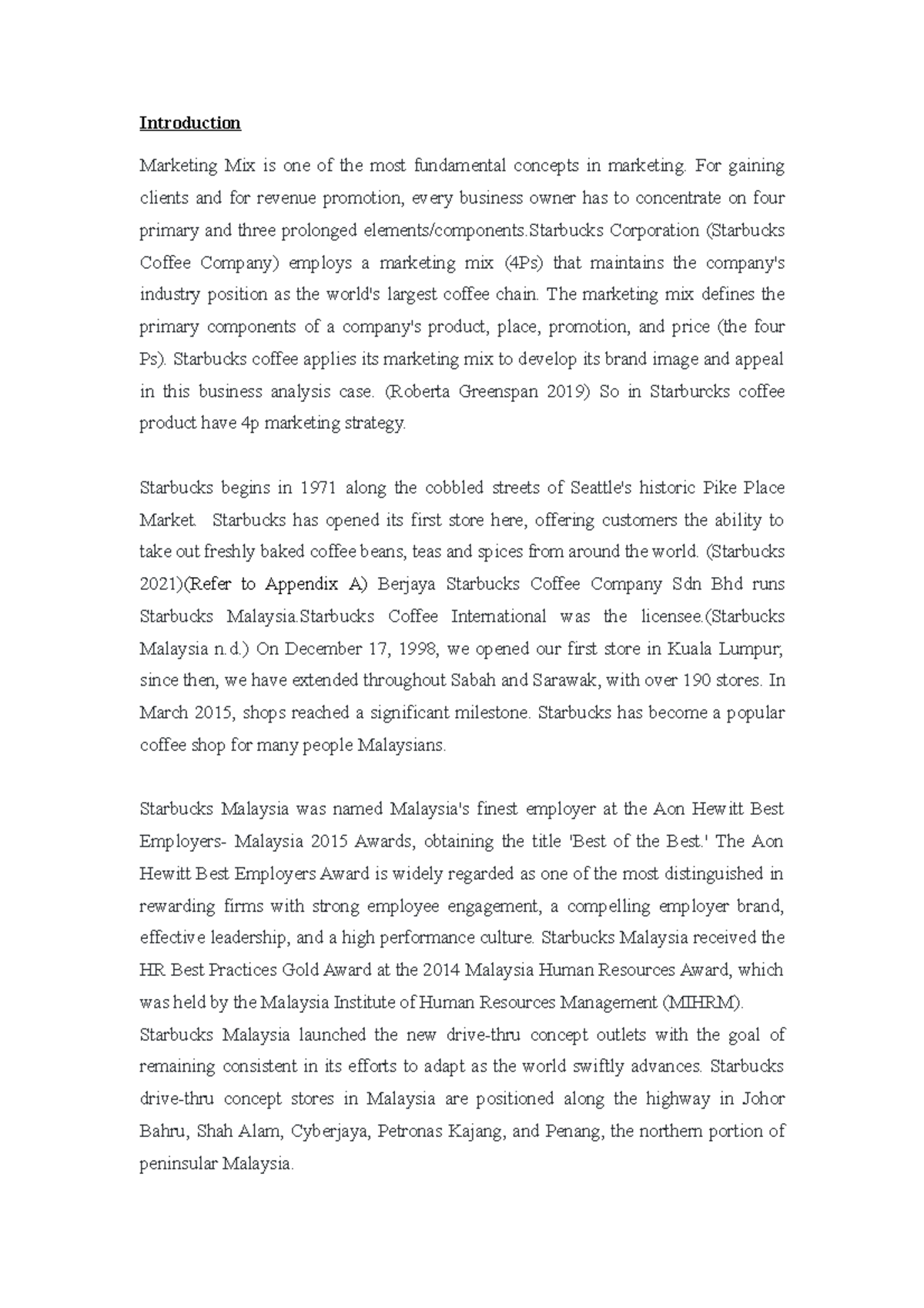 company profile important - Introduction Marketing Mix is one of the ...