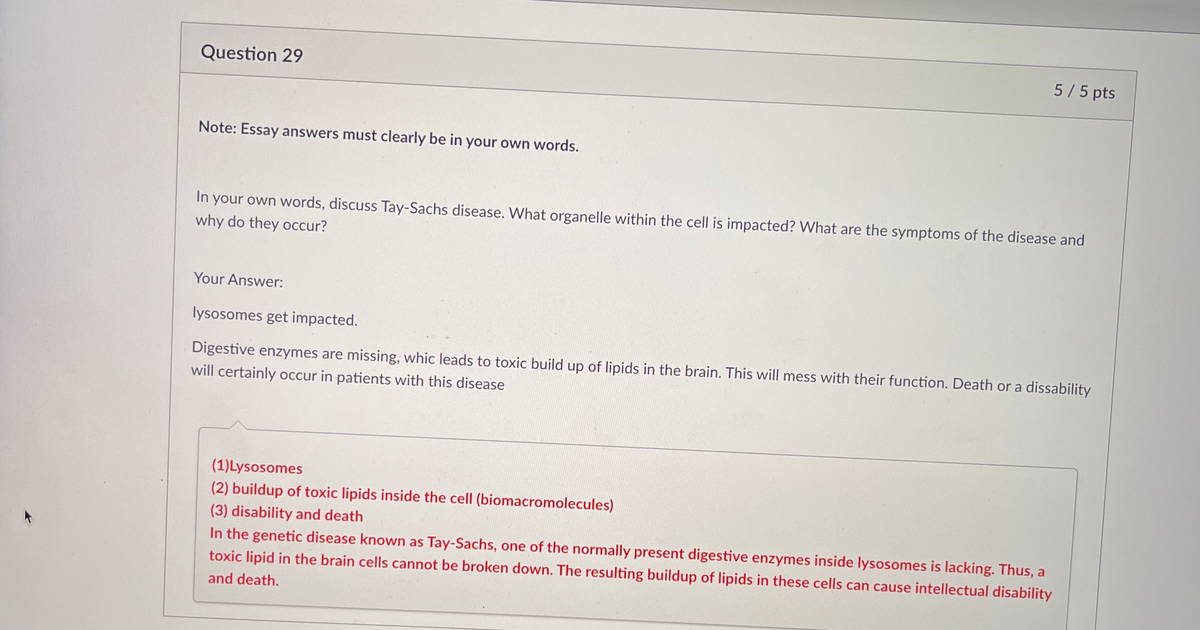 Portage Learning A & P 1 Exam 1 - Question 29 5 5 pts Note: Essay ...