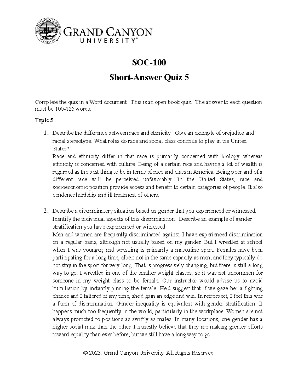 SOC-100.Short-Answer Quiz 5 6-11-21 - SOC- Short-Answer Quiz 5 Complete ...