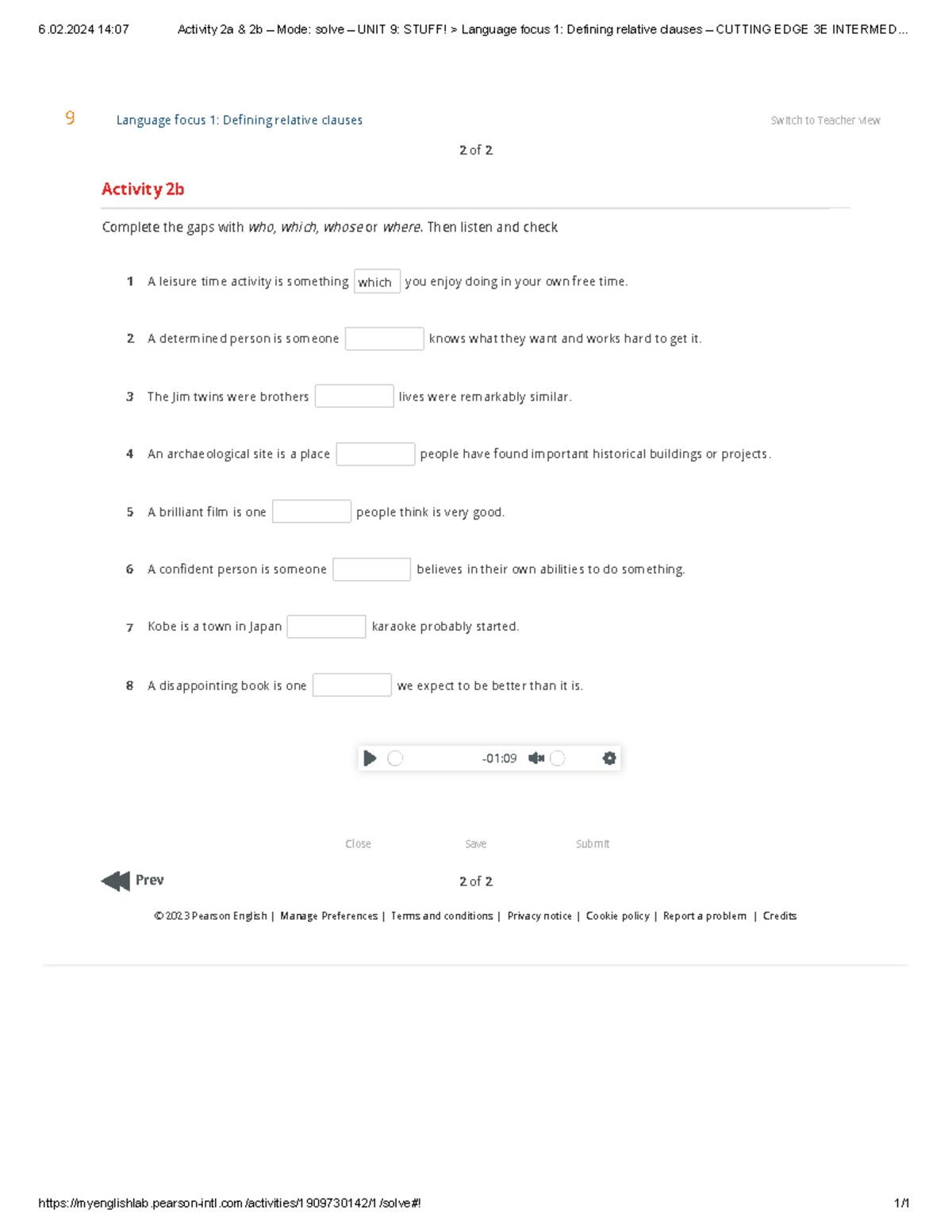 5A - Relative Cl gap filling - 6.02 14:07 Actvty 2a & 2b – Mode: solve ...