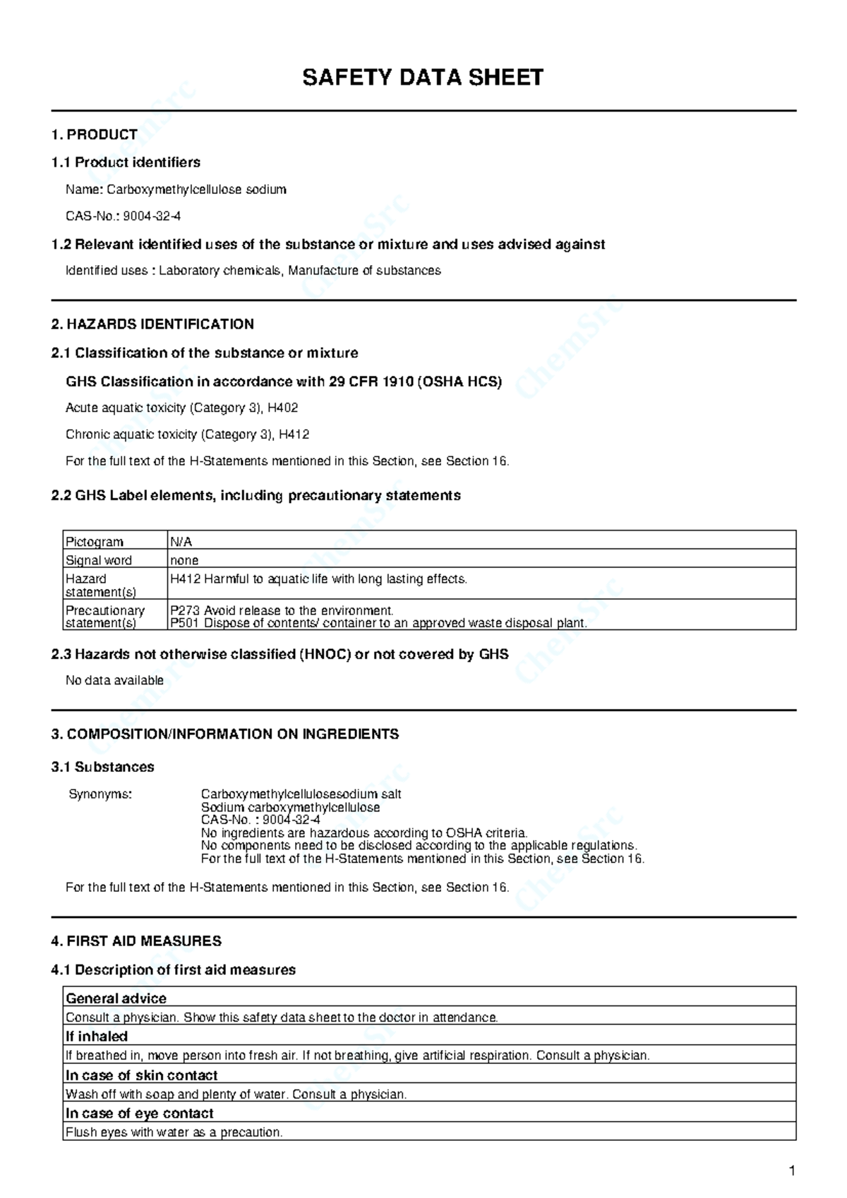 Carboxi - ... - SAFETY DATA SHEET 1. PRODUCT 1 Product identifiers Name ...