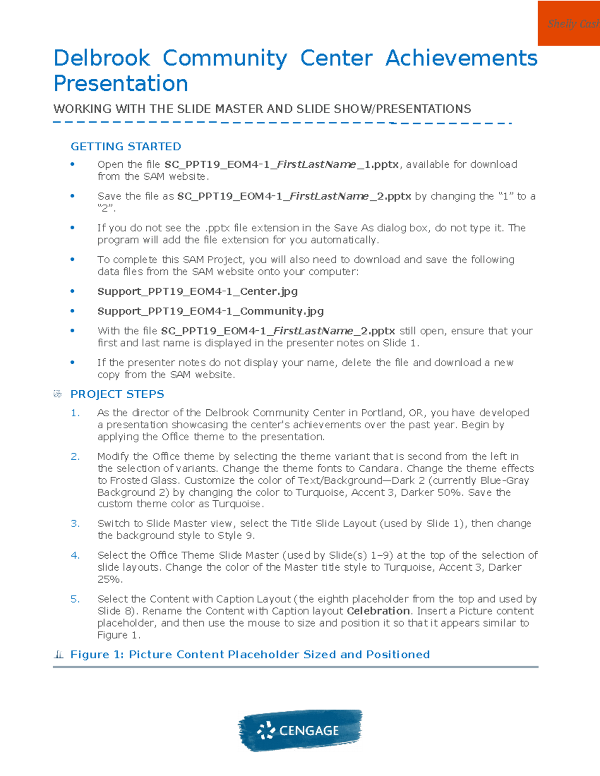 Instructions SC PPT19 EOM4-1 - Delbrook Community Center Achievements ...