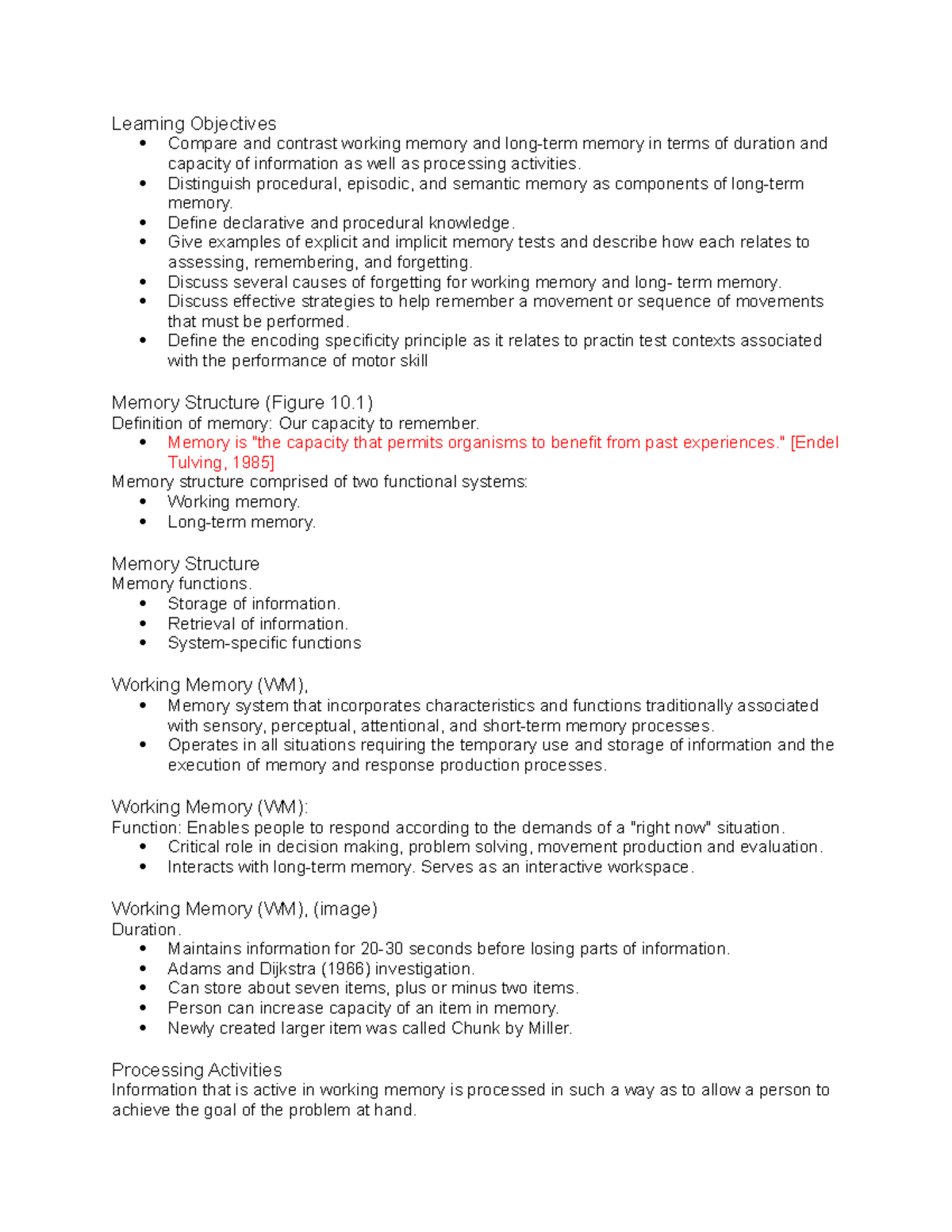 Vocabulary chapter 10 - Learning Objectives Compare and contrast ...