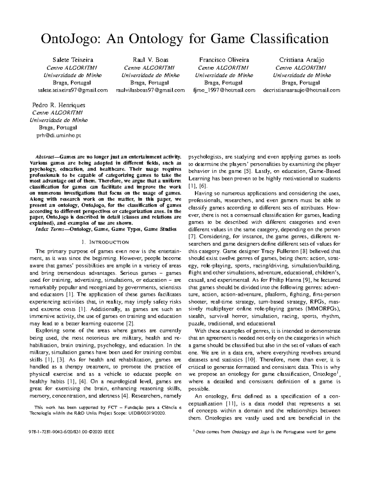 Onto Jogo An Ontology for Game Classification 240411 221249 - OntoJogo ...