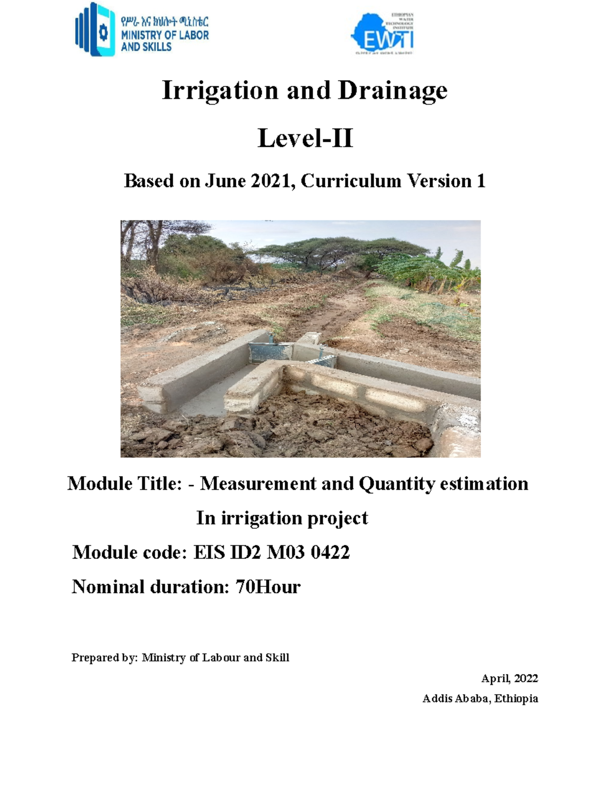 2-Sample Irrrigation Training module(LG) - Irrigation and Drainage ...