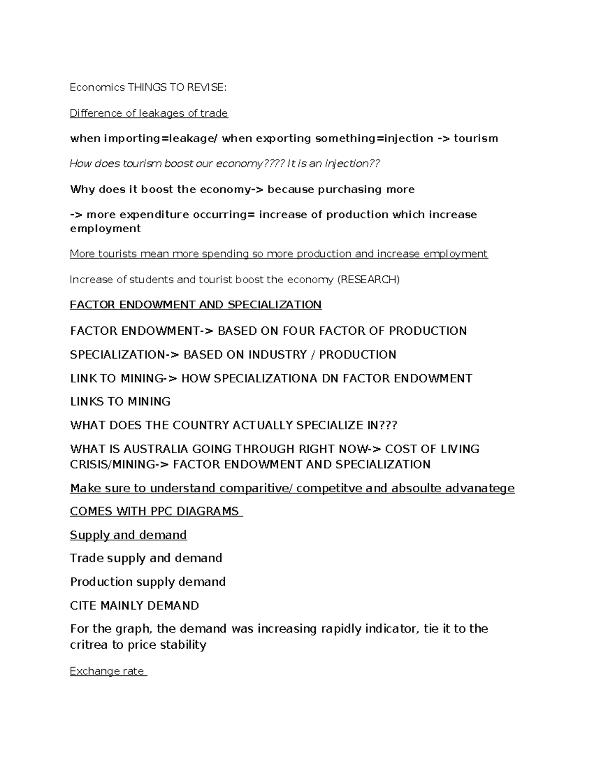 Economics Things TO Revise - Economics THINGS TO REVISE: Difference of ...