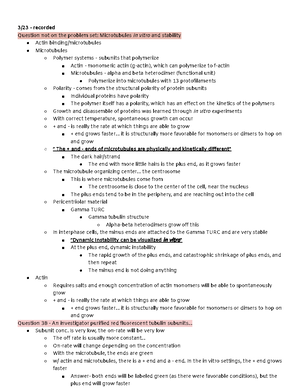 Final Exam Review Notes - In fission yeast cells, at which sites is DNA ...