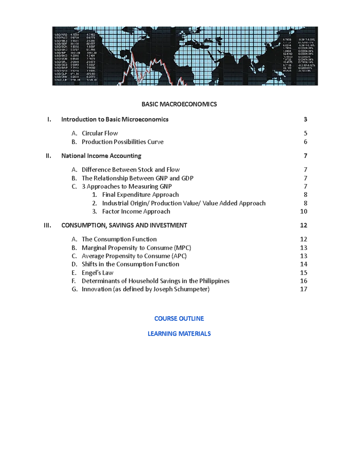 COM5029 - Prelims - BASIC MACROECONOMICS - BASIC MACROECONOMICS COURSE ...