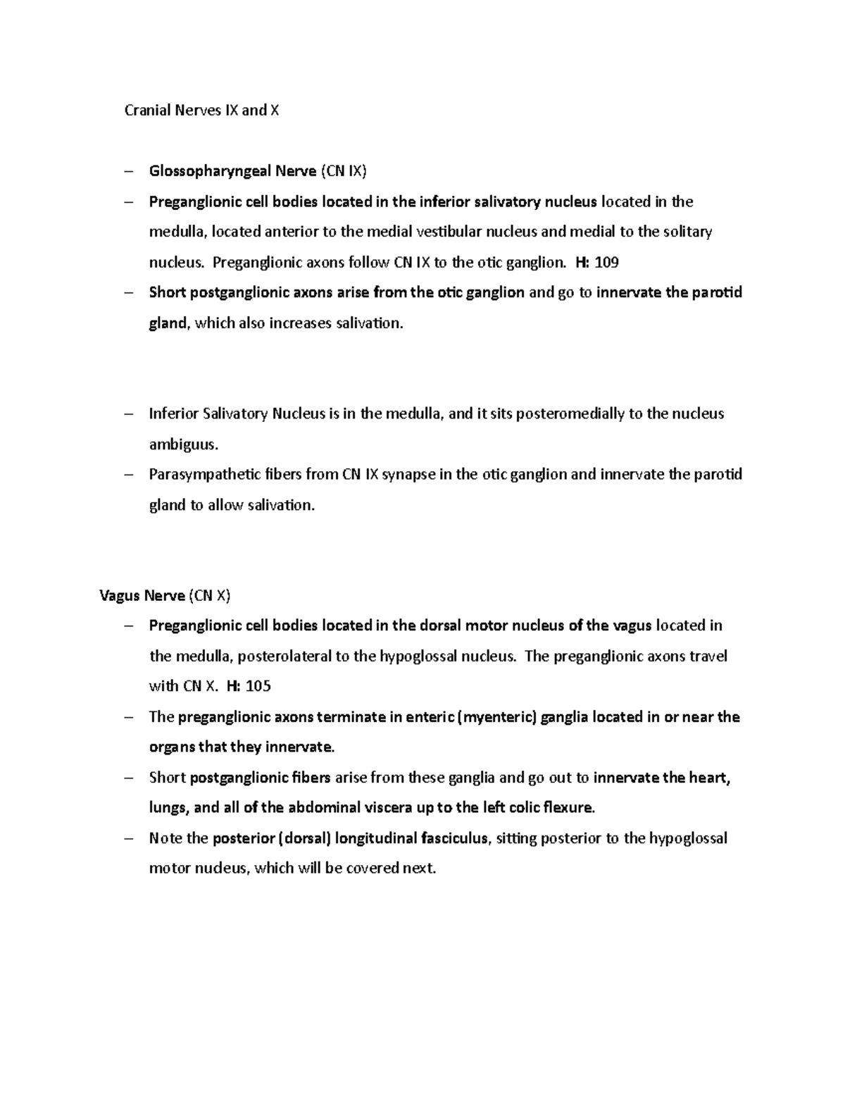 Bio101 Cranial Nerve IX and X - Cranial Nerves IX and X ...