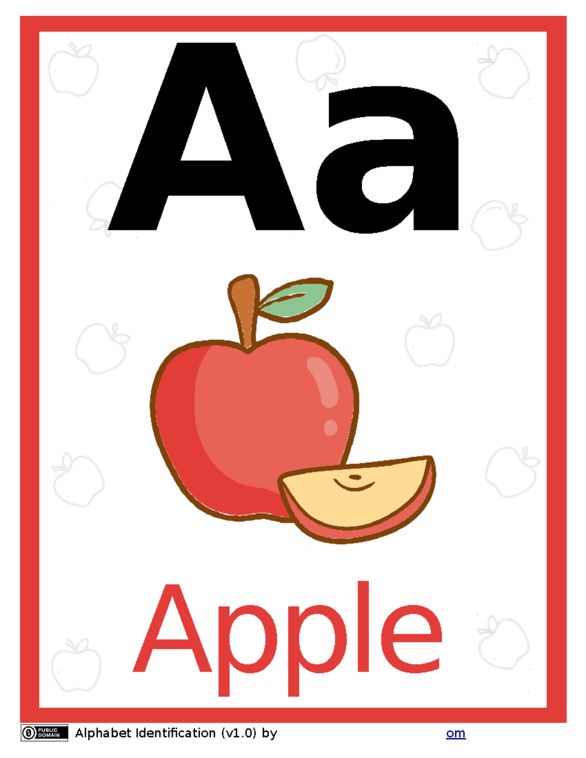Alphabet Identification - Proyecto Escolar - Aa Apple Alphabet ...