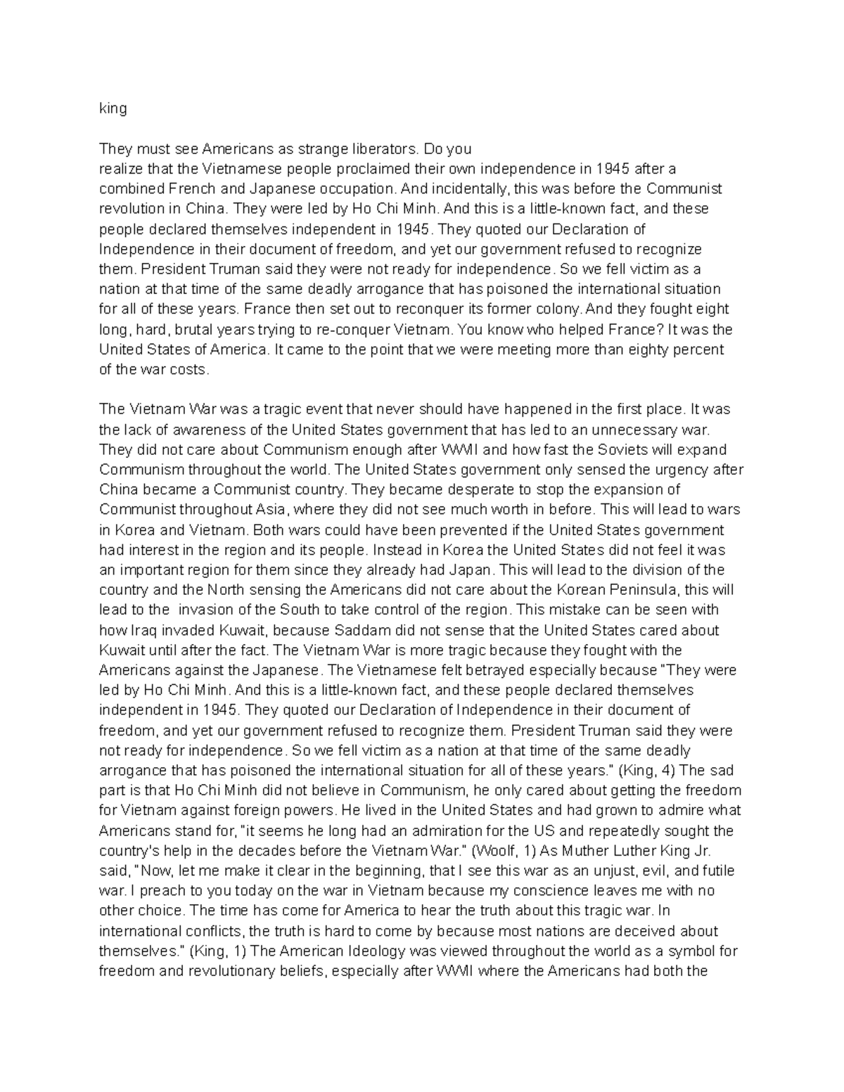 Solidarity Movements Against the Vietnam War - king They must see ...