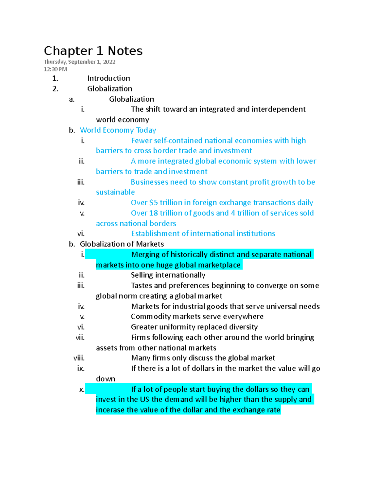 Chapter 1 IB - Chapter 1 Notes Thursday, September 1, 2022 12:30 PM 1 ...