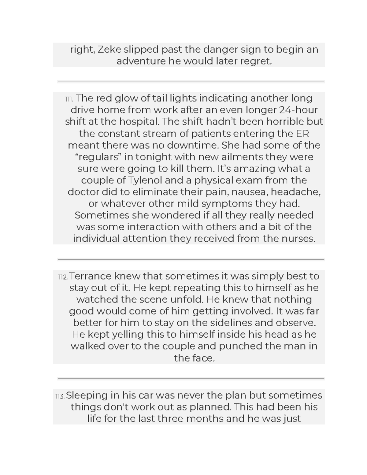 The importance of proper-35 - right, Zeke slipped past the danger sign ...