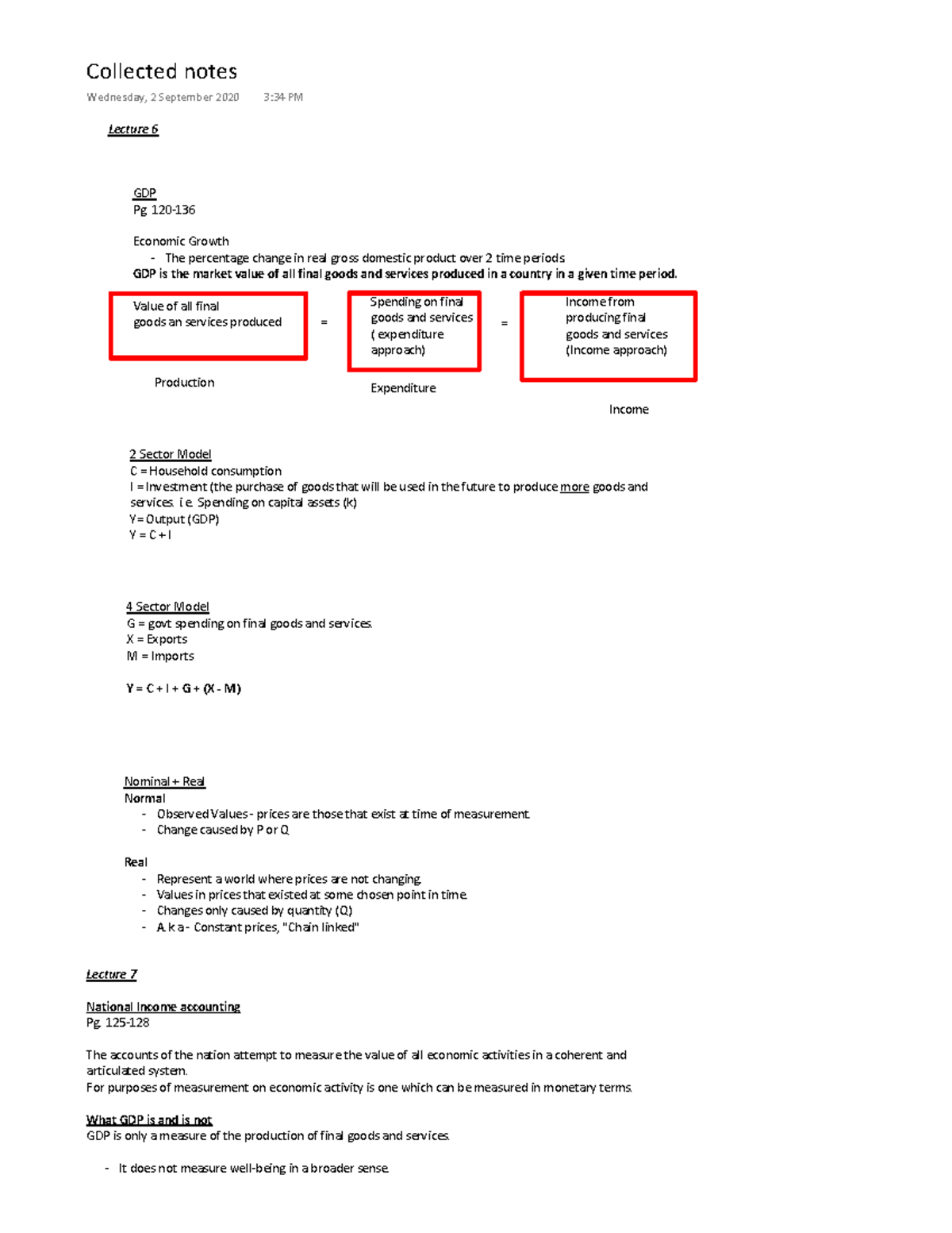 Econ 105 Lecture 6-18 - Warning: TT: undefined function: 32 ' W WŐ͘ ϭϮϬͲϭϯς ĐŽŶŽŵŝĐ 'ƌŽǁƚŚ - Studocu