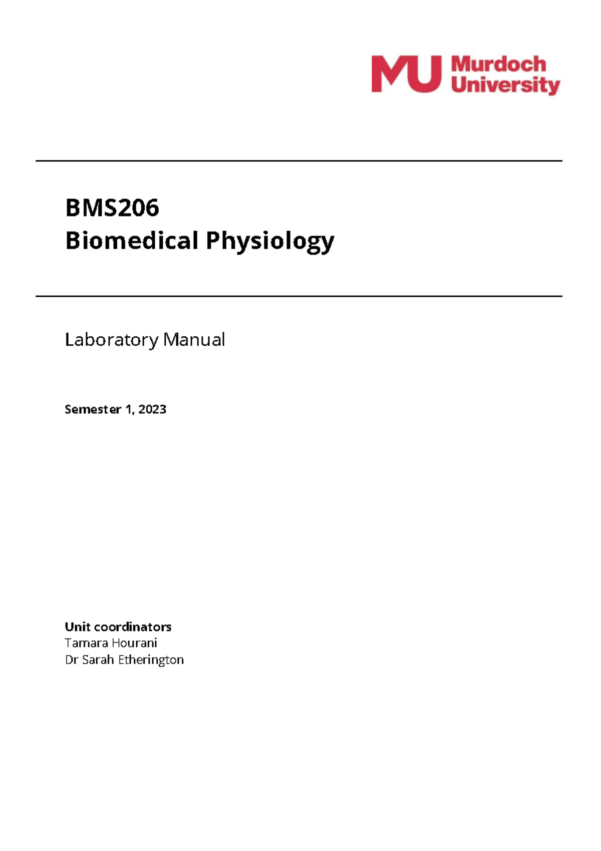 BMS206 Laboratory Manual - _______________________________________ BMS ...