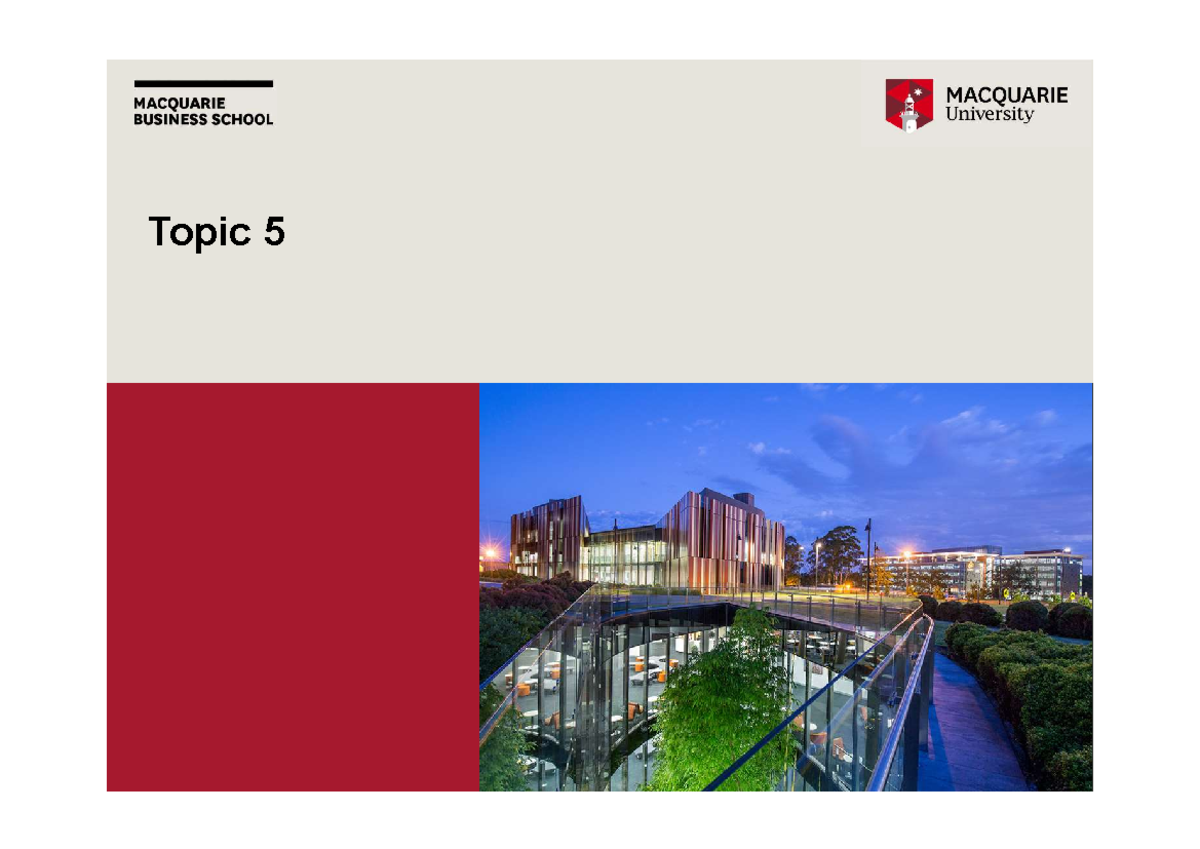 Week 5 Lecture - Warning: TT: undefined function: 32 Topic Working capital basics • What is ...