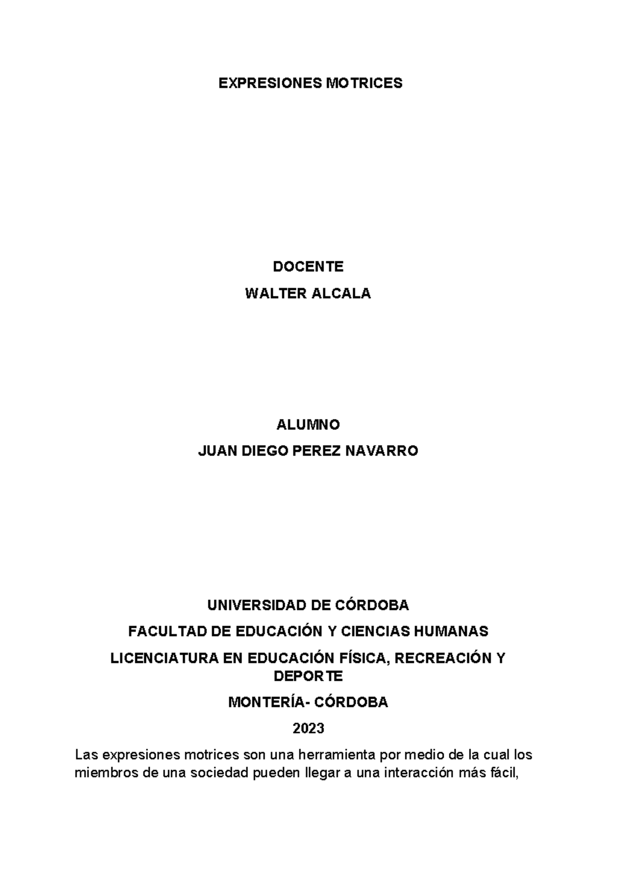 Expresiones Motrices - Educación física - EXPRESIONES MOTRICES DOCENTE ...