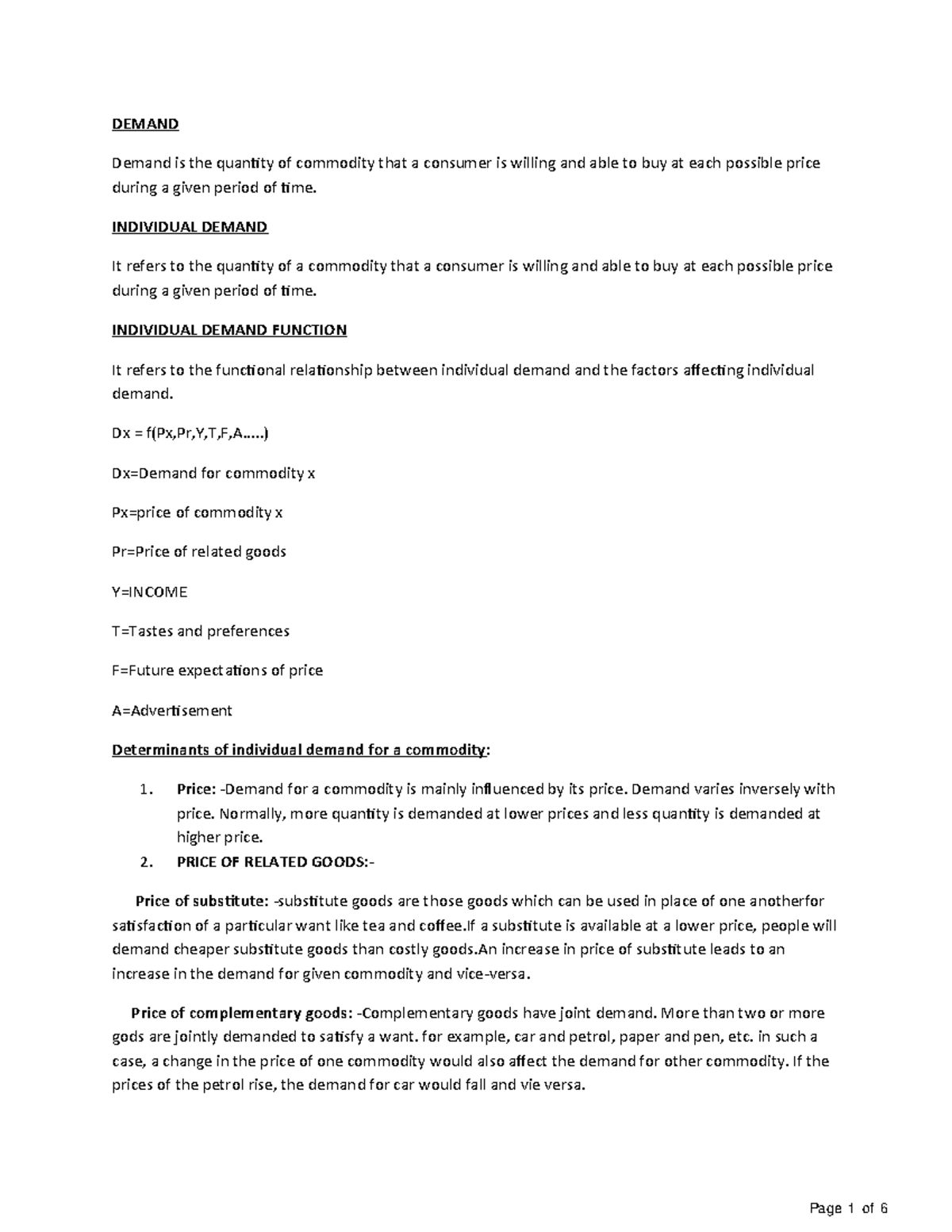 Demand Analysis - Lecture notes 2 - Engineering Economics - KIIT ...