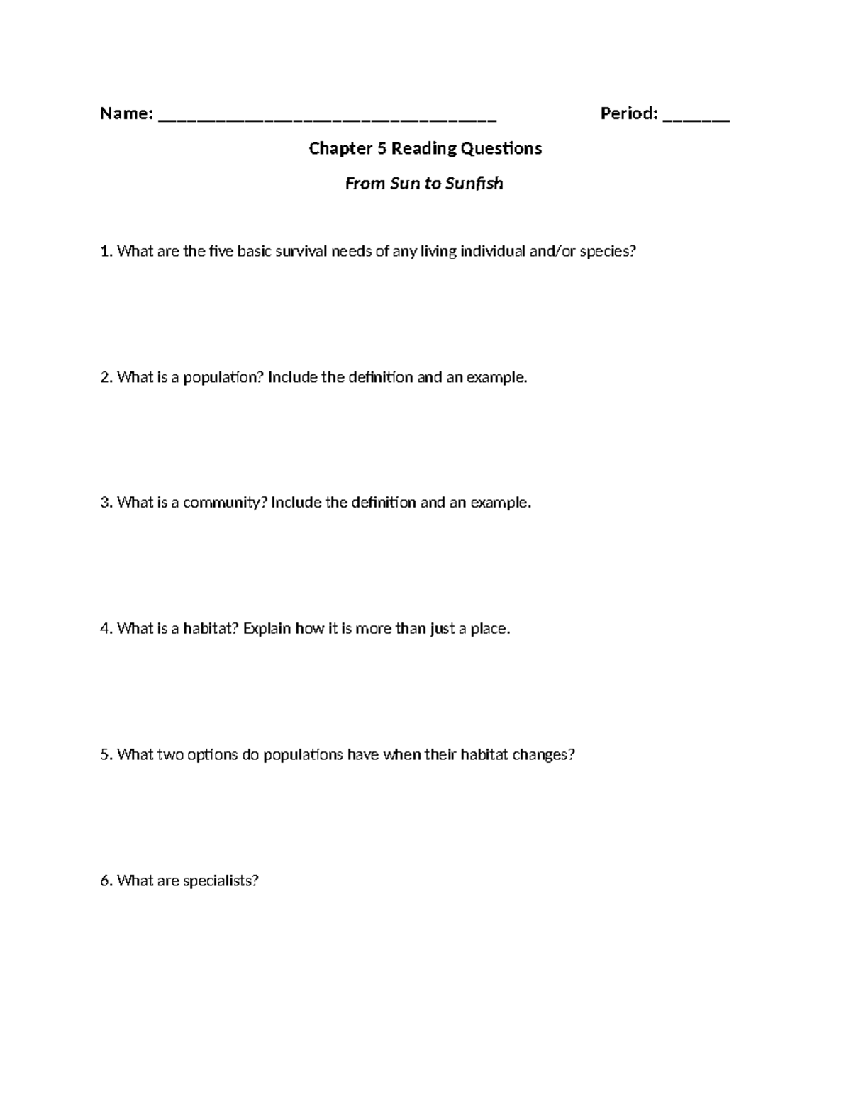 Chapter 5 Reading Questions-1 - Studocu