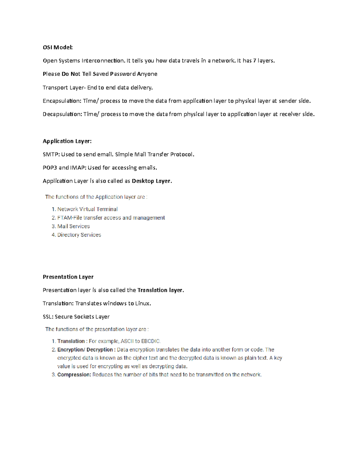 05 OSI - OSI - OSI Model: Open Systems Interconnection. It tells you ...