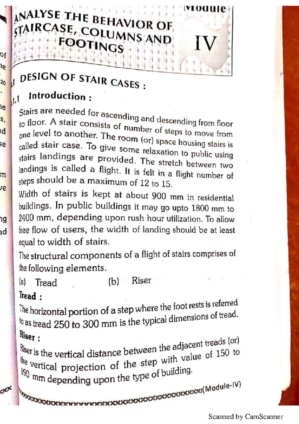 Stair Design Of Concrete Structures Studocu