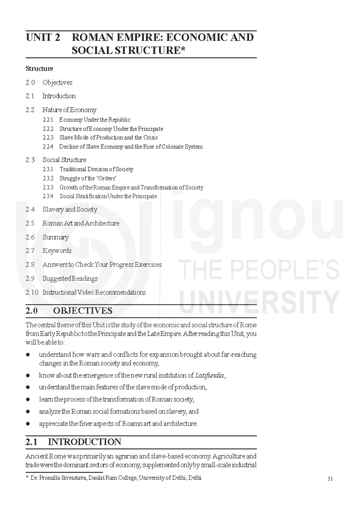 Unit-2 - Read well - Roman Empire: UNIT 2 ROMAN EMPIRE: ECONOMIC AND ...