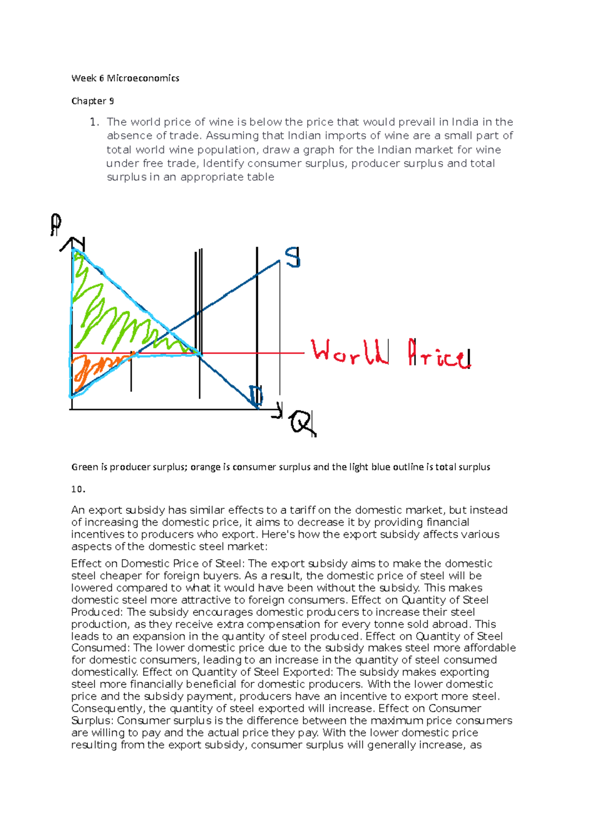Week 6 Microeconomics - Week 6 Homework Questions - Week 6 ...