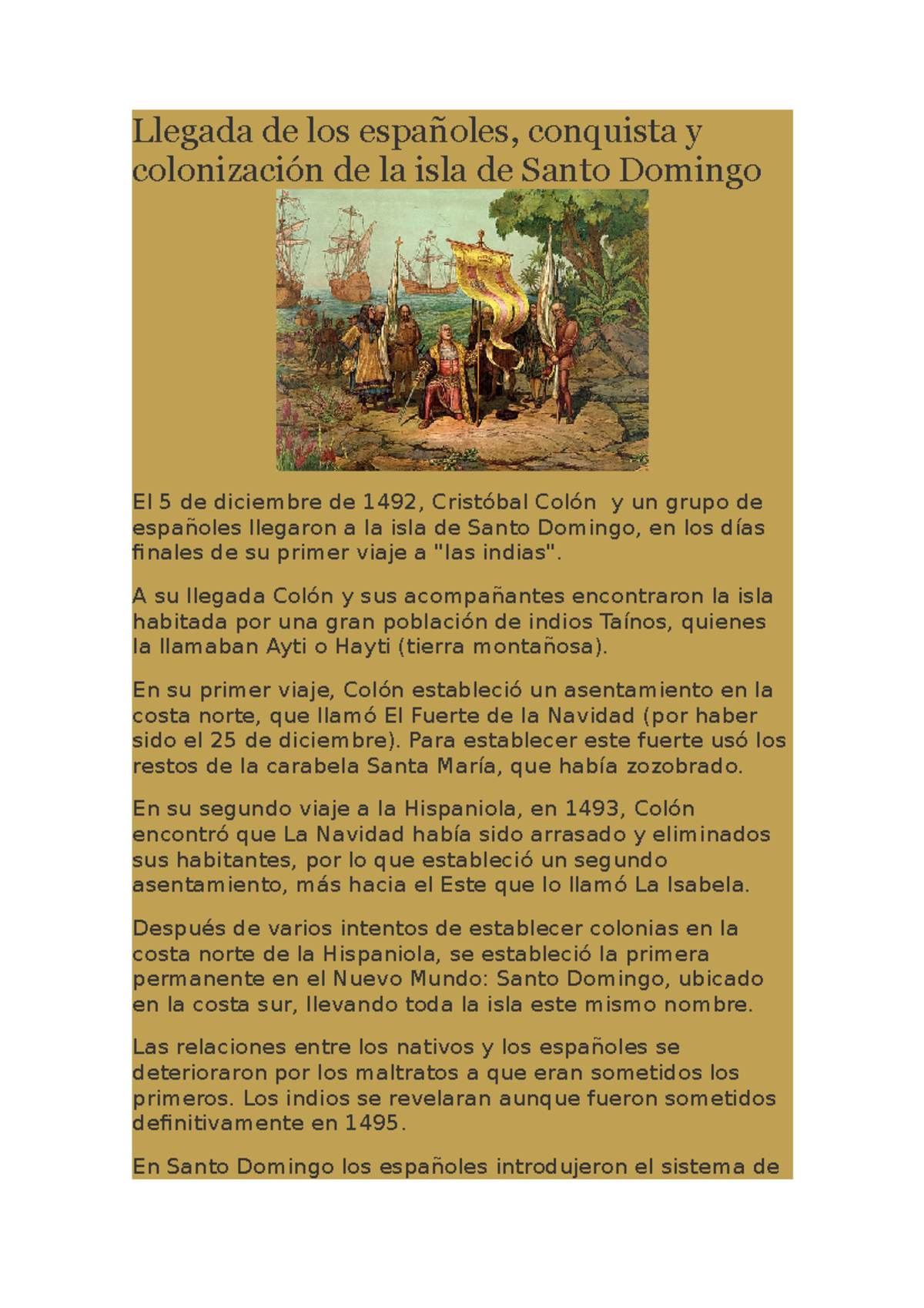 Llegada de los españoles - Llegada de los españoles, conquista y ...