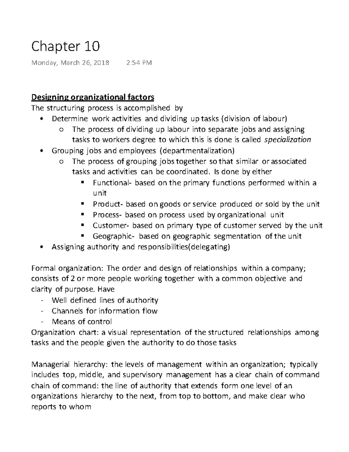 Chapter 10: organizational factors, future of business - Designing ...