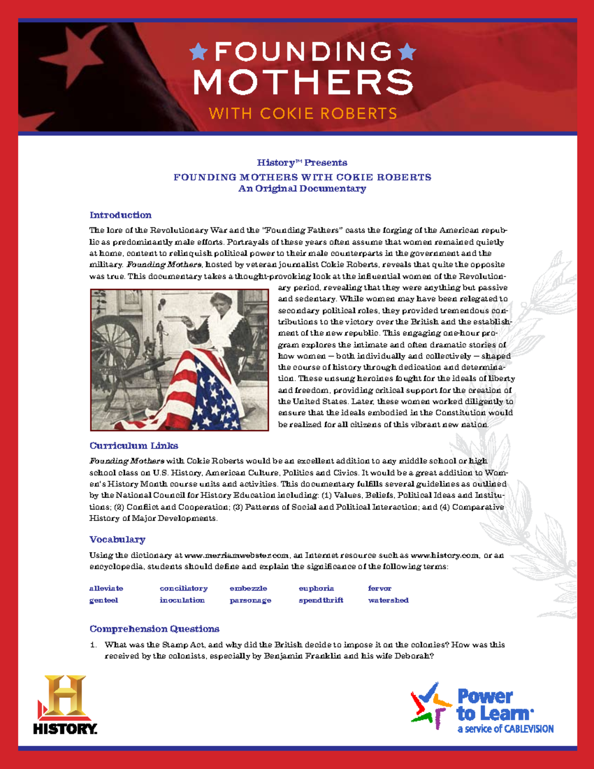 08-0315 Founding Mothers Study Guide - FOUNDING MOTHERS WITH COKIE ...