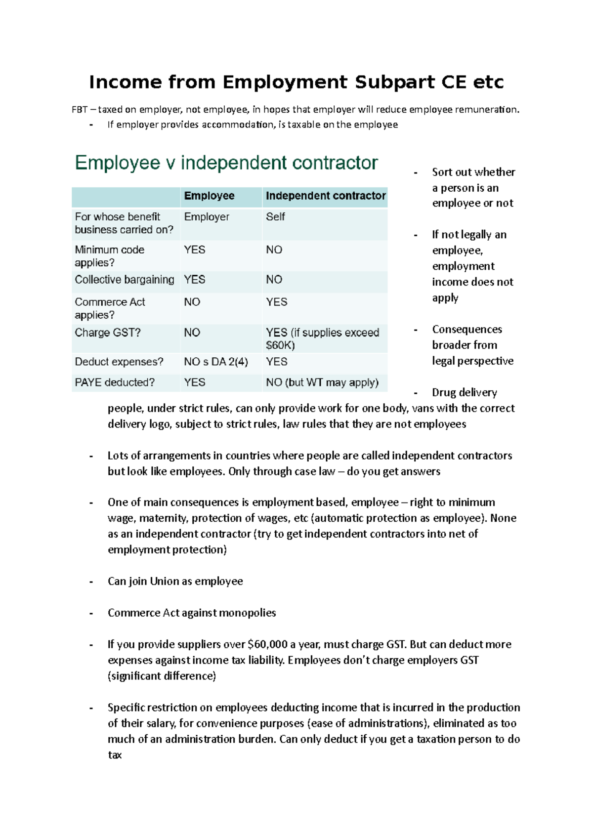 12 - Income from Employment Subpart CE etc - Income from Employment ...