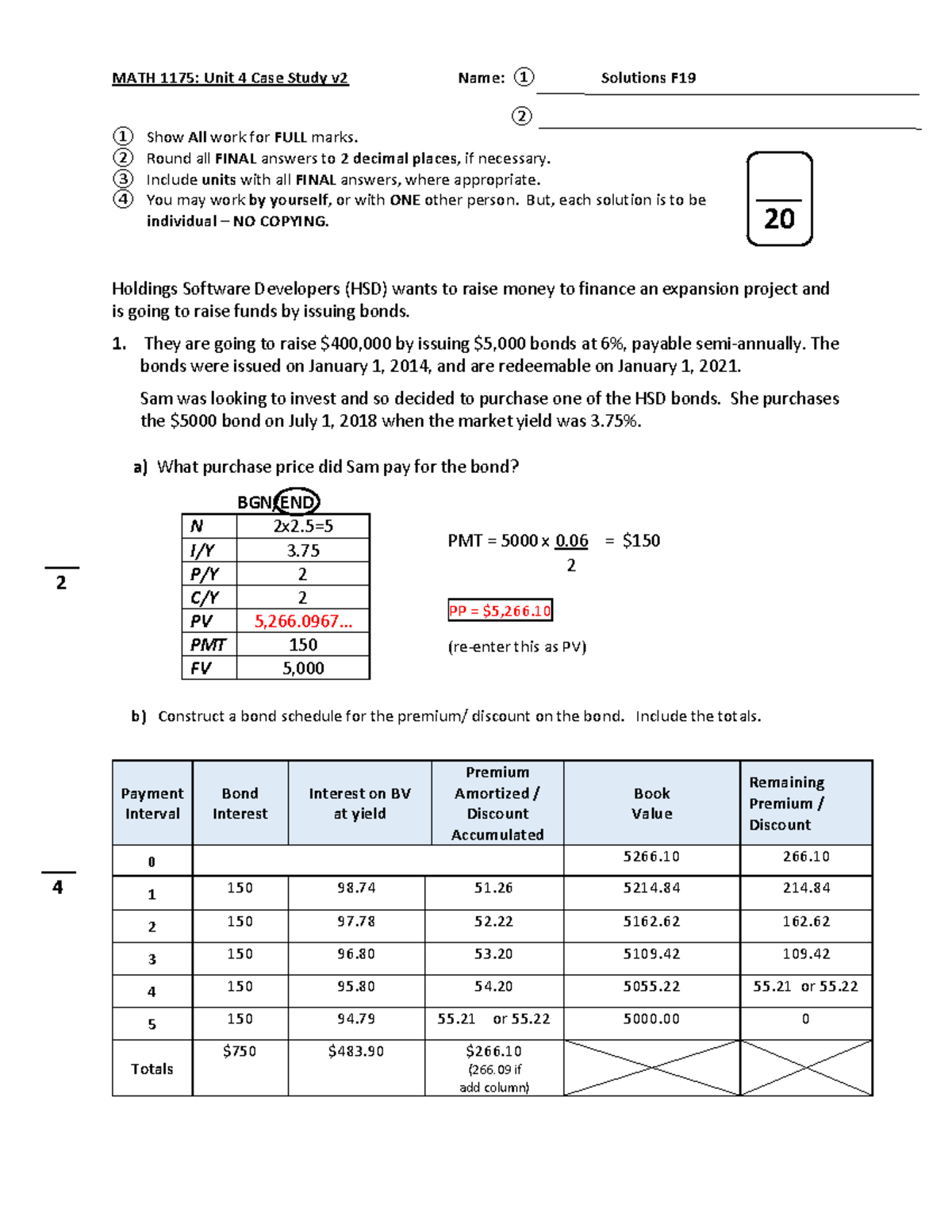 Unit 4 Case Study v2 F19 solutions - MATH 1175: Unit 4 Case Study v2 ...