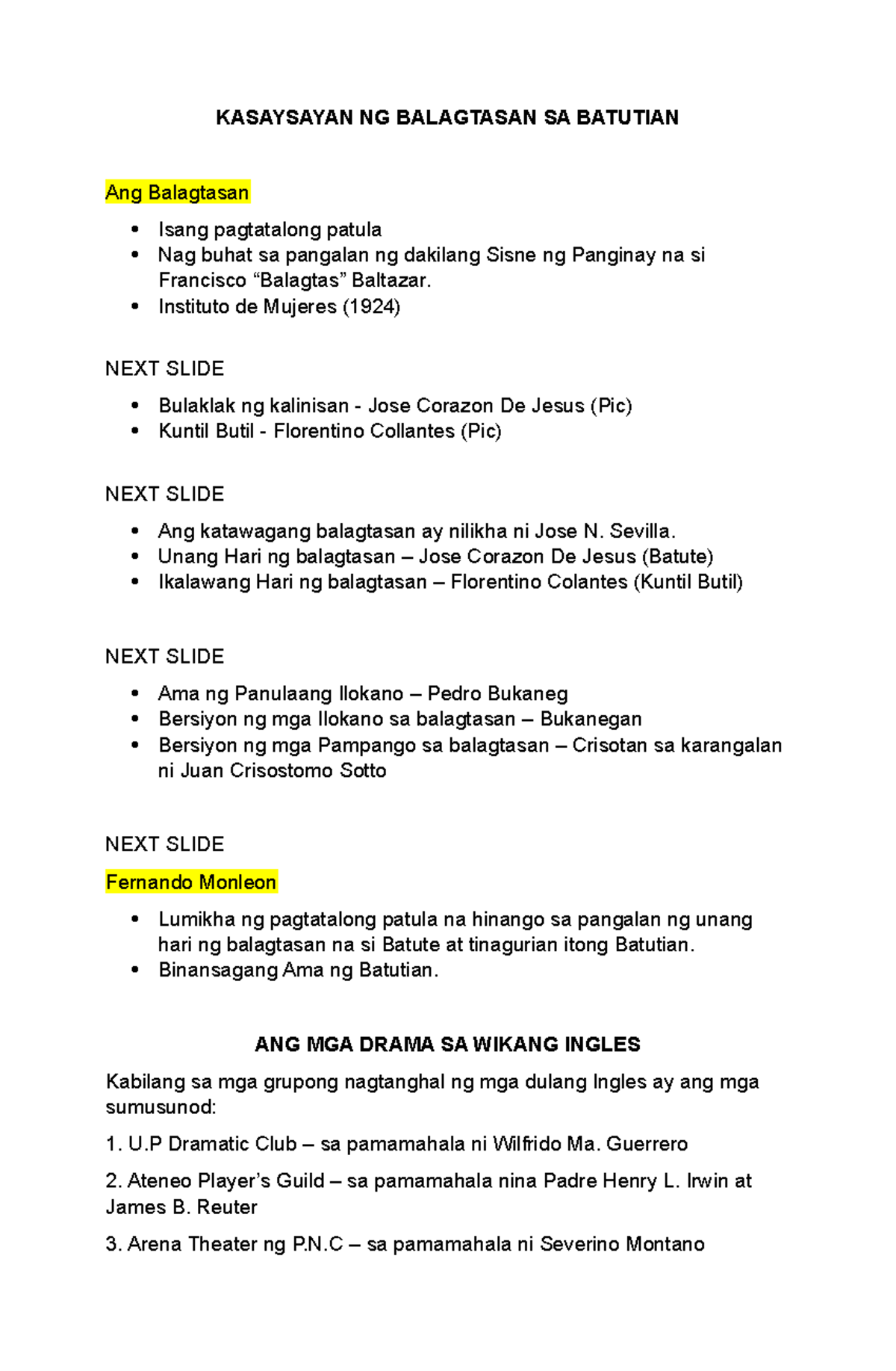 Kasaysayan-NG- Balagtasan-SA- Batutian - KASAYSAYAN NG BALAGTASAN SA ...