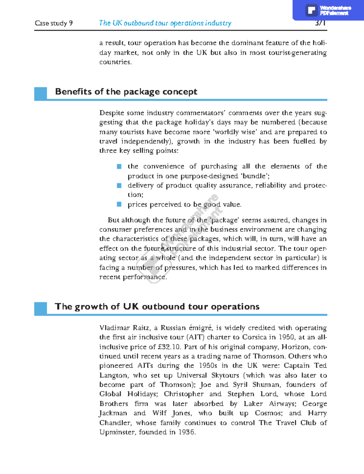 Case study The UK outbound tour operations industry - a result, tour ...
