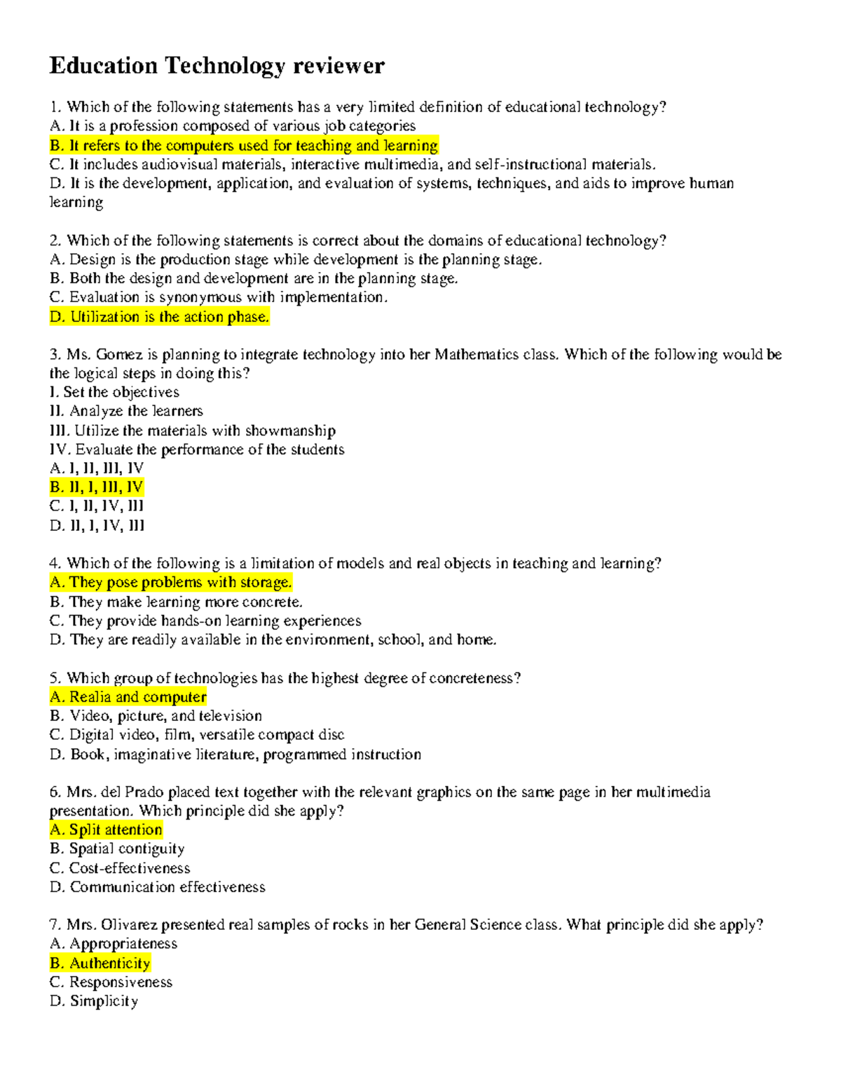 Education Technology reviewer - Education Technology reviewer Which of ...