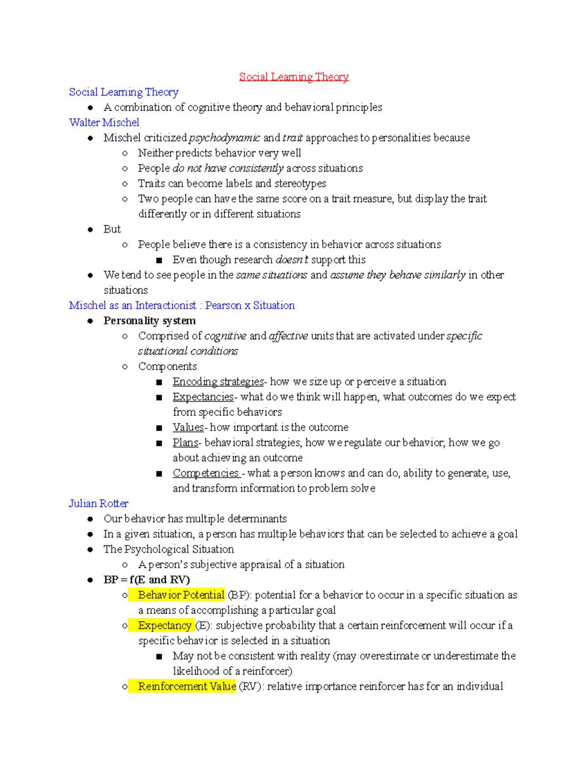 Social Learning Theory - Social Learning Theory Social Learning Theory ...